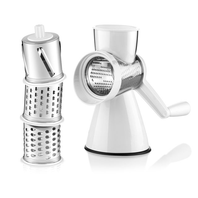 Multi-purpose drum grater HANDY, 4 grating drums
