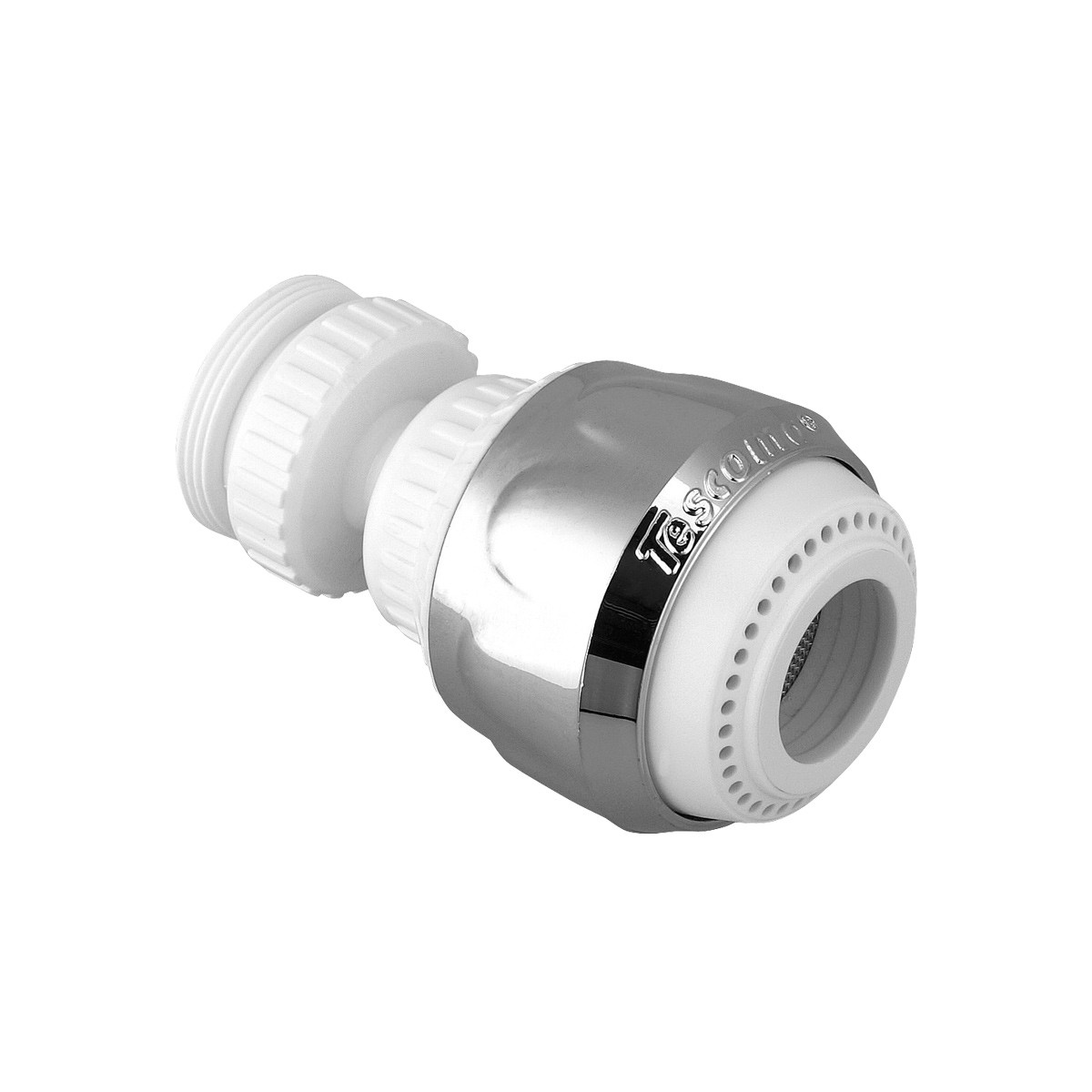 Water saving aerator PRESTO white